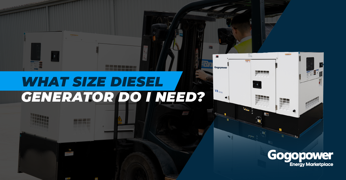 What size diesel generator do I need? | Gogopower